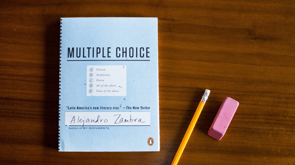 Book Review: Multiple Choice by Alejandro Zambra – Multilingual ...